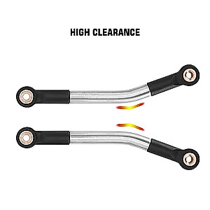 INJORA Stainless Steel High Clearance Chassis Links for FMS FCX24 1/24 RC Crawler Upgrade