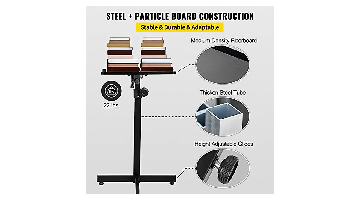 VEVOR Portable Lectern Stand for Presentations & Teaching | Adjustable ...