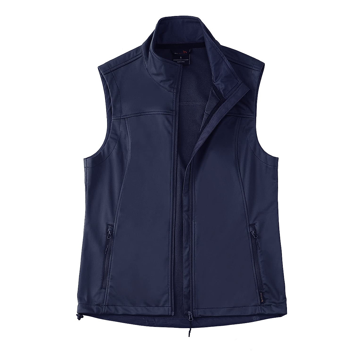 baleaf Women's Lightweight Vest Softshell Sleeveless Jacket Windproof Stand Collar with Zipper Pockets Running Hiking Golf Navy Blue L