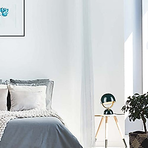 Globe Electric 52973 12.5" Desk Lamp, Matte Green, Matte Brass Accent, Black Fabric Cord, in-Line On/Off Rocker Switch, Title 20 LED Bulb Included, Home Décor, Desk Lamps for Home Office