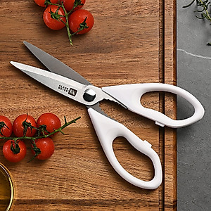 Klaus Meyer Stahl 19 Piece High Carbon Exclusive German Steel Knife Block Set (White)