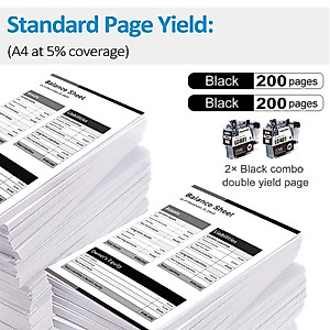 LiTuhorse Compatible LC401 Black Ink Cartridge for Brother LC401 BK LC401BK for Brother Printer MFC-J1010DW MFC-J1012DW MFC-J1170DW MFC-J1800DW Printer, MFC-J1010DW Ink Cartridges Black 2 Packs