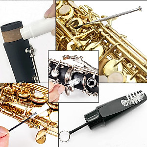 Y-Axis 10 Pcs Flute Cotton Cleaning Brush Kit