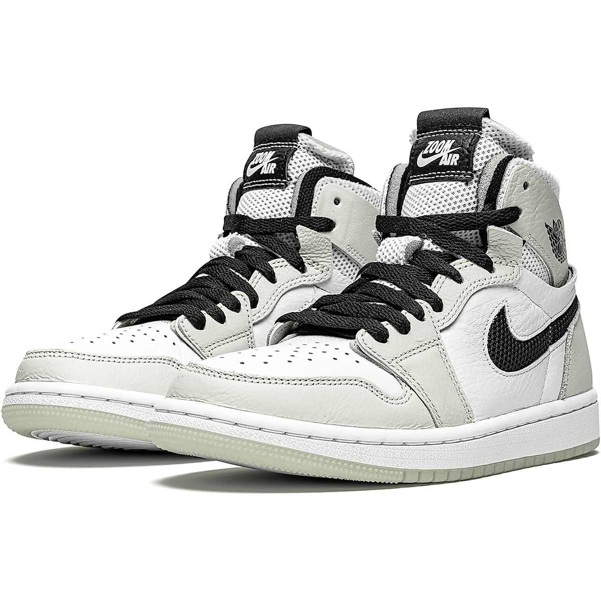 Jordan Nike Women's WMNS Air 1 Zoom CMFT Light Bone, Sea Glass/Black/White, 11W