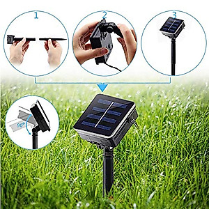 HGKFJH Solar 20 Light Fiber Butterfly Light Control LED Light String Lantern Garden Home Decoration Light