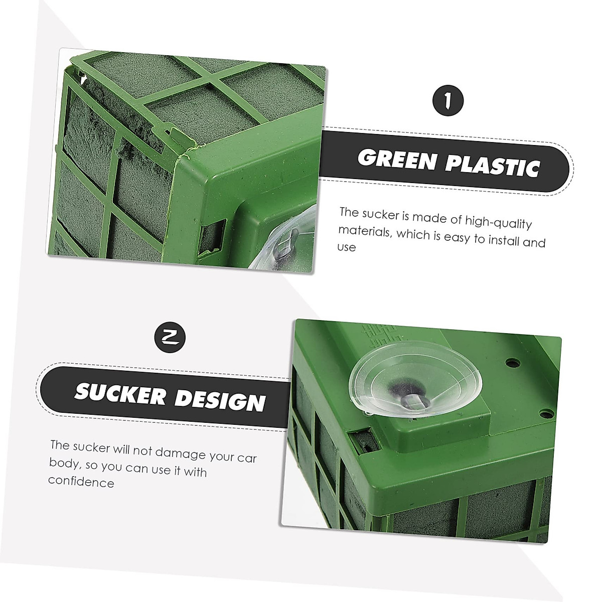 DECHOUS 10 Pcs Flower Sucker Wedding Aisle Flowers Flower Arranging Foam Blocks Flower Cage Holders DIY Flower Arrangement Kit Floral Cage for Artificial Flower Large Wreath Plastic