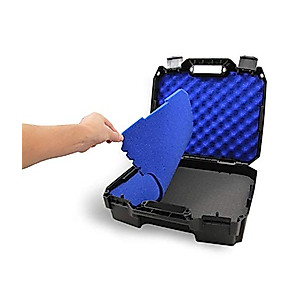 Casematix Customizable 2 Way Radio Case Fits Walkie Talkies and CB Radios Compatible with Arcshell , Baofeng , Midland , Motorola Talkabout , Retevis and Uniden and More