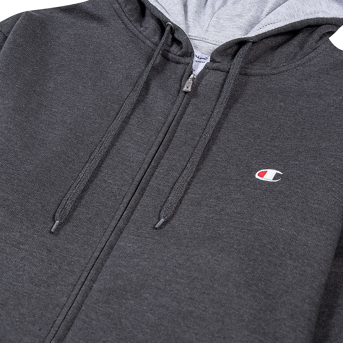 Champion Big and Tall Zip Hoodies for Men – Men’s Heavyweight Zip Hoodie Jacket Charcoal Heather