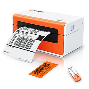 K Comer Shipping Label Printer 150mm/s High-Speed 4x6 Direct Thermal Label Printing for Shipment Package 1-Click Setup on Windows/Mac,Label Maker Compatible with Amazon, Ebay, Shopify, FedEx,USPS,Etsy