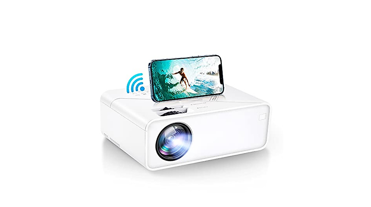 Get VIMGO Mini WiFi Projector - 1080P, Portable, 200"