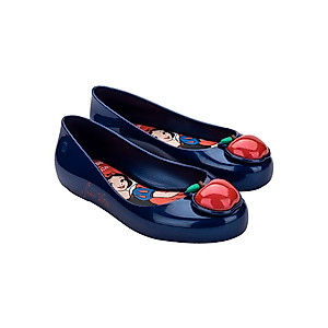 mini melissa Sweet Love + Disney Princess Ballet Flats for Kids, Snow White, 1