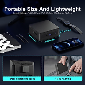 Intel NUC 11 NUC11PAHi7 16GB DDR4 RAM,512GB SSD,Win 11 Pro Mini PC,Core i7-1165G7 Processor 12M Cache, up to 4.7 GHz Mini Desktop Computer, Thunderbolt 3/Support 8K/WiFi 6/4K Quad Display/Bluetooth 5