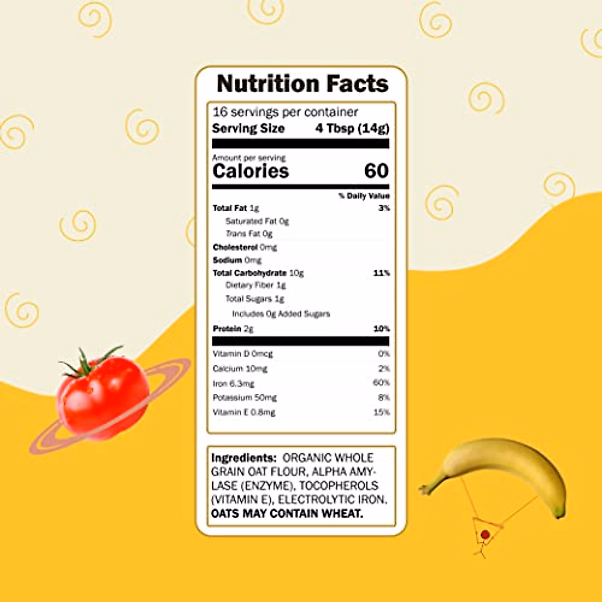 Earth's Best Organic Baby Food, Organic Whole Grain Oatmeal Baby Cereal, Non-GMO, Easily Digestible and Iron Fortified Baby Food, 8 oz Box