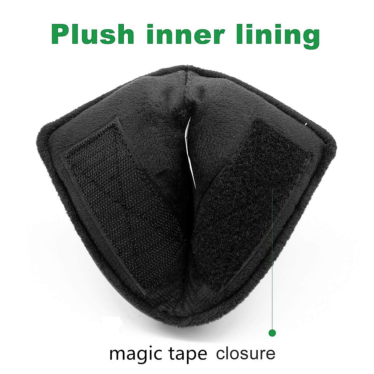 Lucky Green Clover Shamrock Golf Blade Putter Cover Headcover Club Protective Golf Accessories for Men,Soft Synthetic Leather,for Scotty Cameron,Odyssey,Taylormade in White