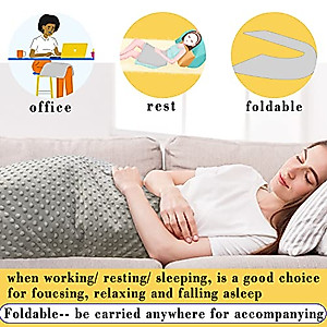 NEWMEIL Weighted Lap Pad by Filling Water, Weighted Water Pad, Weighted Heavy Blanket Removable Cover and Different Weight for Adults and Kids 21IN * 22IN