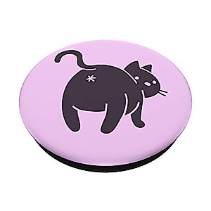 Cute Cat Owner & Pink Kitten Lover PopSockets PopGrip: Swappable Grip for Phones & Tablets