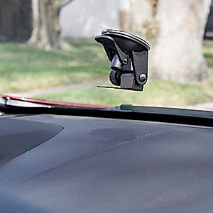 Car Radar Mount, Crossery Windshield & Dashboard Radar Detector Suction Mount for Escort Passport, Beltronics Vector & Rocky Mountain Phantom-T Radar Detectors, Easy To Install, Adjustable, Black