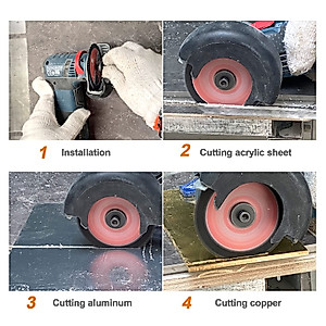 HSS Circular Saw Blade 3inch - BRSCHNITT 3pcs 72T 10mm Bore Cutting Discs for Wood, Copper, Aluminum, Plastic and Soft Metal