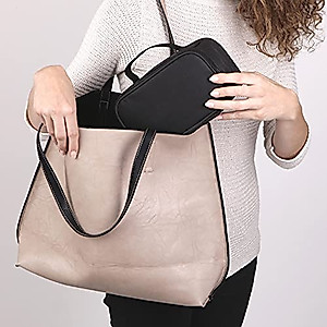 TATAY Urban Food Casual Mini - Insulated Lunch Bag, 1.5 L Capacity, with 1 Plastic Food Storage of 0.5L BPA Free, Black. Measures 21.5 x 9 x 12 cm