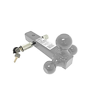 MaxxHaul 70050 Trailer Hitch Lock - Heavy Duty 5/8"- Hitch Locking Receiver Pin With 2 Keys, Chrome