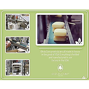 Olivia Care Bath & Body Bar Mandarin Soap 4 Pack Gift Box Organic, Vegan & Natural Contains Olive Oil Repairs, Hydrates, Moisturizes & Deep Cleans Good for Sensitive Dry Skin Made in USA