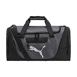 PUMA unisex adult Contender Duffel, Dark Grey, One Size US
