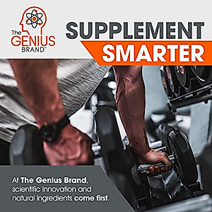 Genius Thermogenic Fat Burner, 60 Diet Veggie Pills - Weight Loss & Metabolism Supplement, Appetite Suppressant & Energy Booster - Caffeine-Free Nootropic Focus & Brain Boost - Ashwagandha & TeaCrine