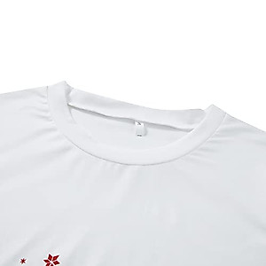 LEZDUEER Matching Family Pajamas Sets Christmas PJ's Jammies Matching Holiday Organic Cotton Pajamas Sleepwear for Family (Christmas Pajamas, Women-L, XmasPjs#046)