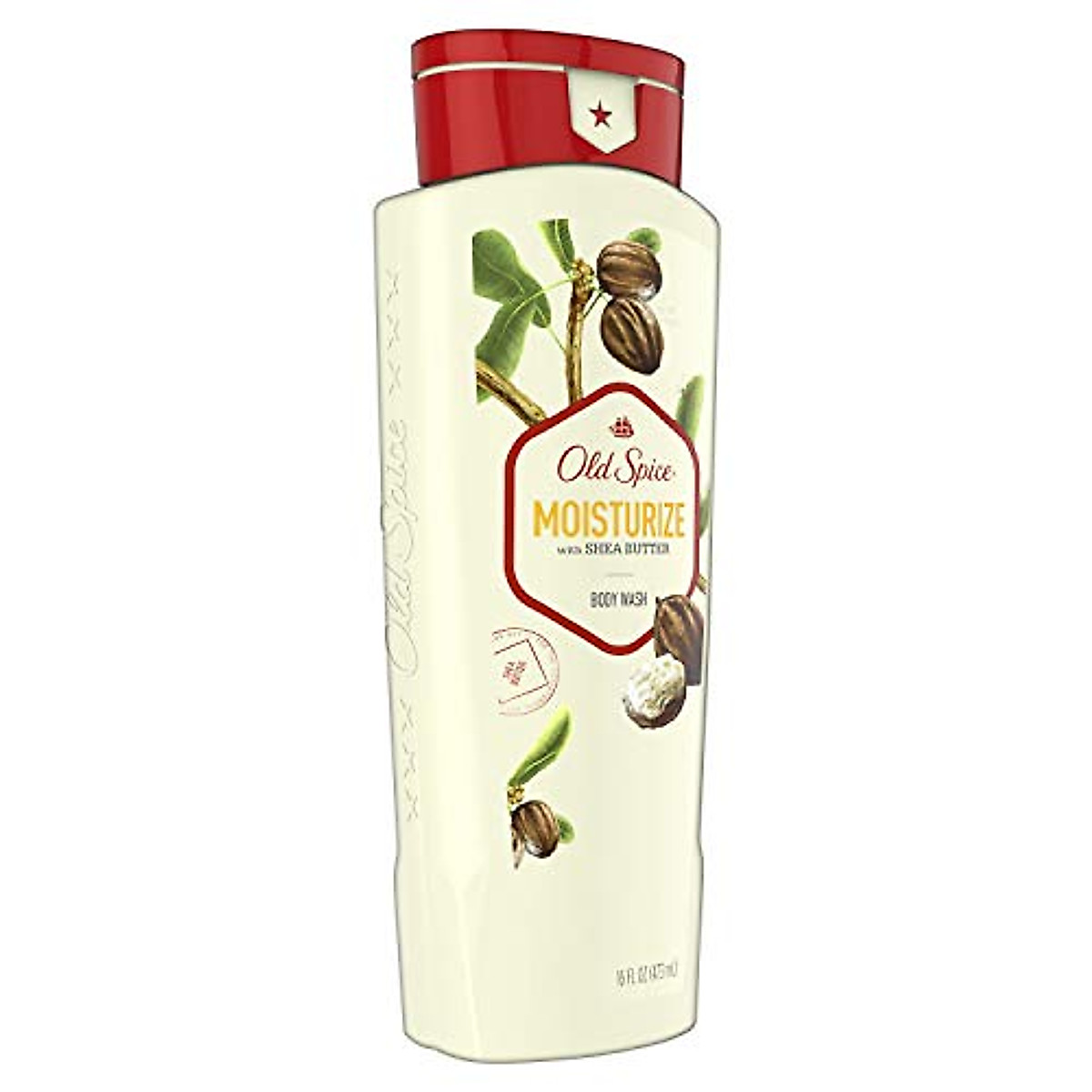 Old Spice, Mens Body Wash Moisturize With Shea Butter, 16 Fl Oz