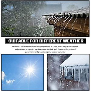 BestPet 30 Inch Dog Playpen Dog Fence Metal Wire Portable Pet Playpen Dog Pen Indoor Outdoor Exercise Pen for Dogs Cats Dog Gates with Doors Dog Crate Kennel Cage, Black