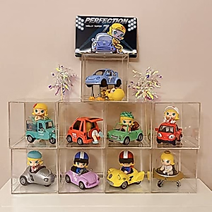 Acrylic Boxes with Lids,4 Pieces 3.4x3.4x3.4Inch Clear Plastic Square Cube Plexiglass Boxes for Display Small Acrylic Containers Jewelry Birthday Wedding Easter Party Decoration Lucite Box