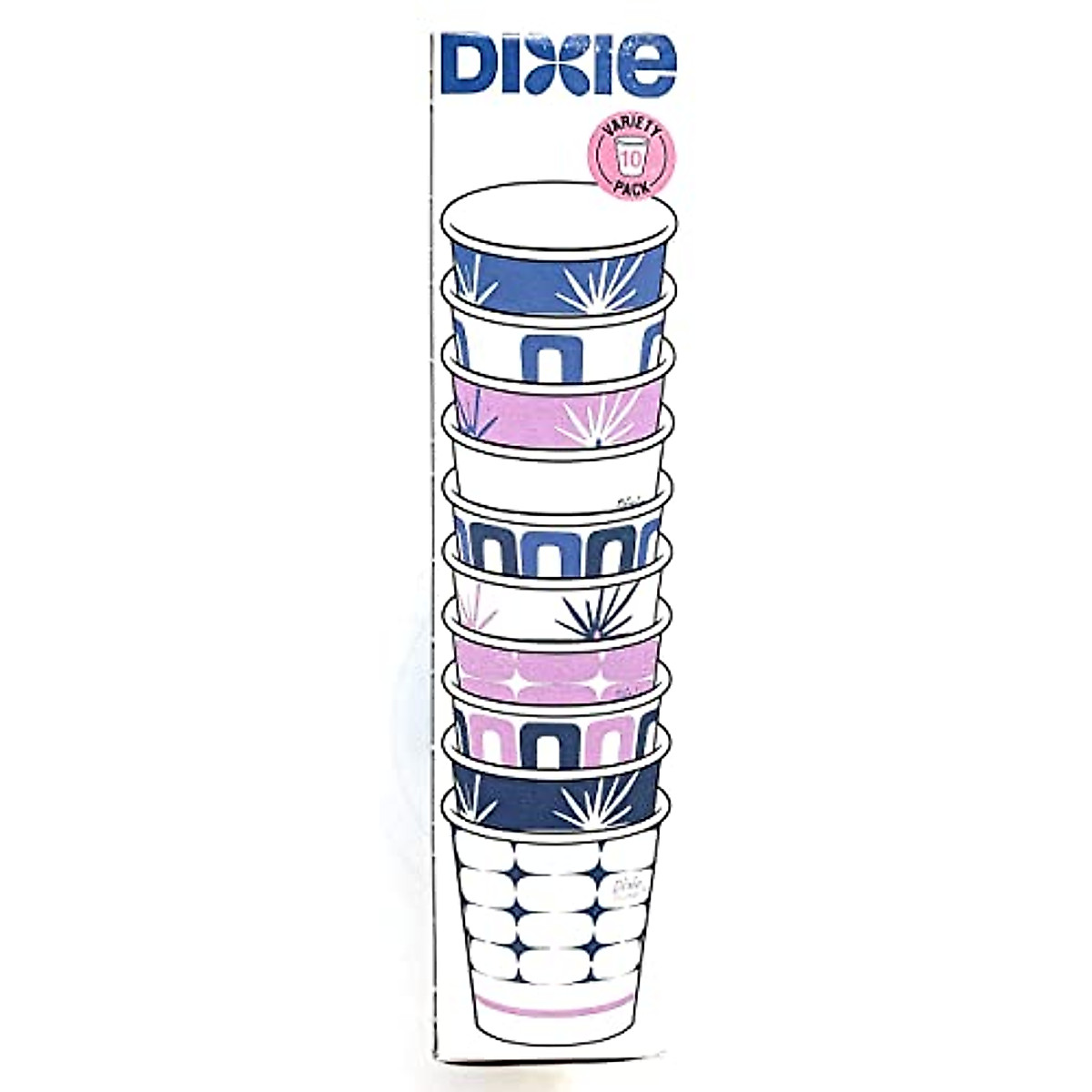 Dixie Bathroom Cups, 3 oz 200 ea, Assorted designs