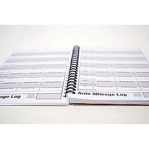 Auto Mileage & Expense Notebook – Vehicle Mileage Log, Miles Log Book to Track Over 400 Rides or Sessions, Track Odometer for Business Driving or Rideshare Apps – 5 x 8 Inches, 60 Pages (Pack of 1)