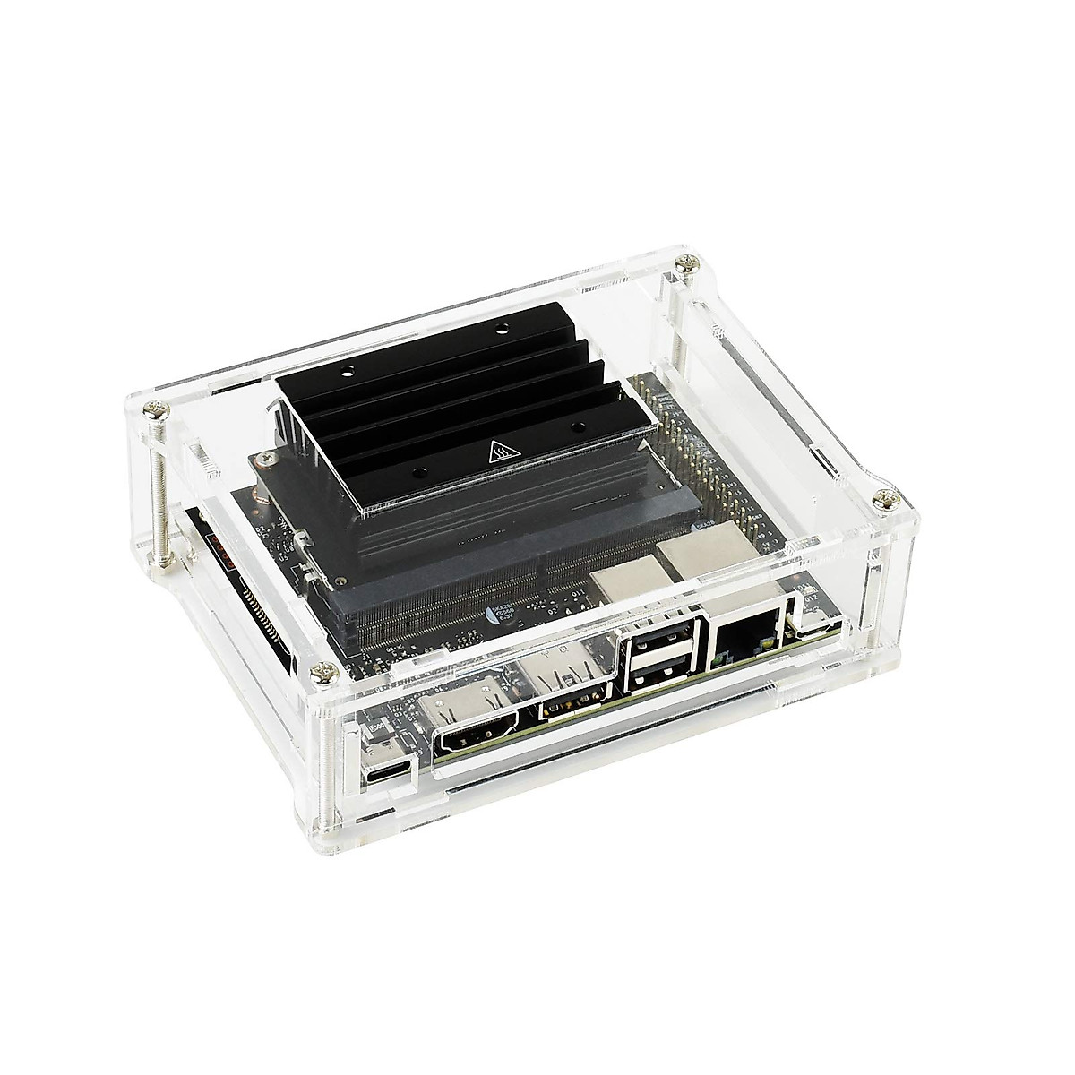 Acrylic Clear Case Enclosure Specialized for Jetson Nano 2GB Developer Kit（Case only