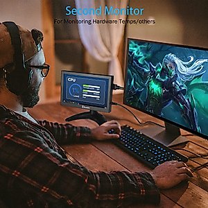 Dcorn 7 inch Mini Monitor,Small HDMI Monitor 1080P IPS Computer Monitors Support HDMI VGA BNC AV Input with Wall Bracket&Remote Control 1280x800 Pixel,160 Full Viewing w/Speaker