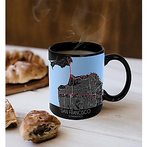 Ultra Marathon San Francisco Gifts and Souvenirs - Unique Drinkware - Ultra Marathon Race Momento - 11oz Black Ceramic Mug