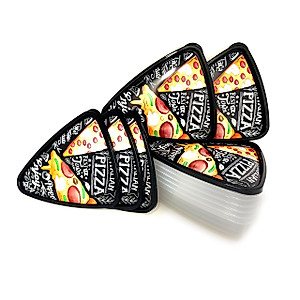 Pizza Slice Container Storage with Lids. Tray, Holder and Saver. Plastic Packs to go. The Best Idea to Serve Pizza to Your Kids. (6)