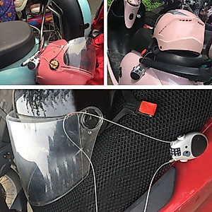 Combination Lock with 14.17in Cable Adjustable Cable Locks Security Wire Combination Lock for Stroller Bicycle Stroller Password Security Lock 3 Digit Code (White)