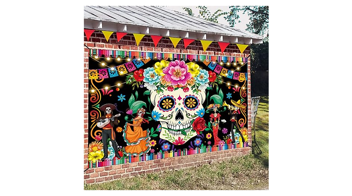 Vibrant Day of The Dead Banner for Celebration
