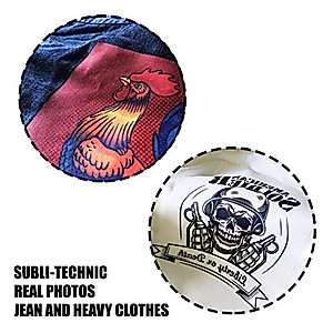 Subli-Technic Cotton Sublimation Dark & Light Cloth Fabric Sheet Pack (A4 x 20 Units) (21cmx29cm)