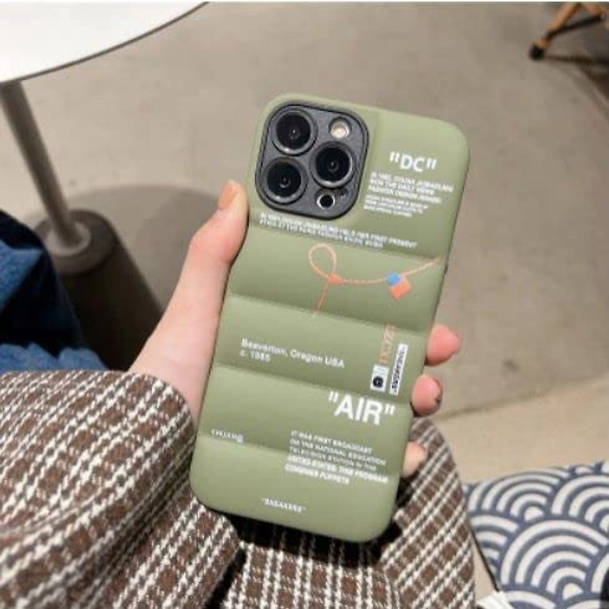 IAIYOXI Puffer Case with Sports Shoes Brand Design for iPhone 13 Pro Max,Sneakers Ins White or Black Label Soft Cover-Black Puffy Cover for iPhone 14 13 12 11 Pro Max Plus X XS XR 7 8 (Black)