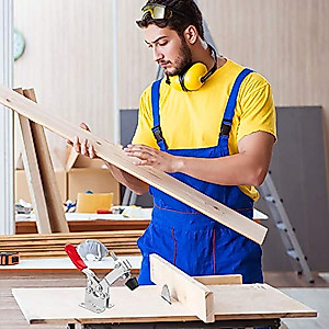 AConnet Adjustable Toggle Clamp 12 Pack 201-B Style Quick Release Toggle Latch Hold Down Clamp Antiskid Red Horizontal Clamp 360Lbs Holding Capacity Quick Release Woodworking Tool