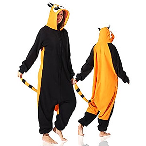 ofodoing Adult Animal One-piece Pajamas Cosplay Animal Homewear Sleepwear Jumpsuit Costume for Women Men