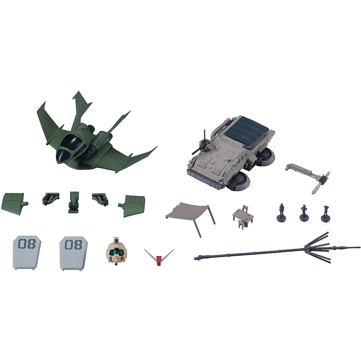 TAMASHII NATIONS - Mobile Suit Gundam: The 08th MS Team - Option Parts Set 02 Version A.N.I.M.E., Bandai Spirits The Robot Spirits Collectible