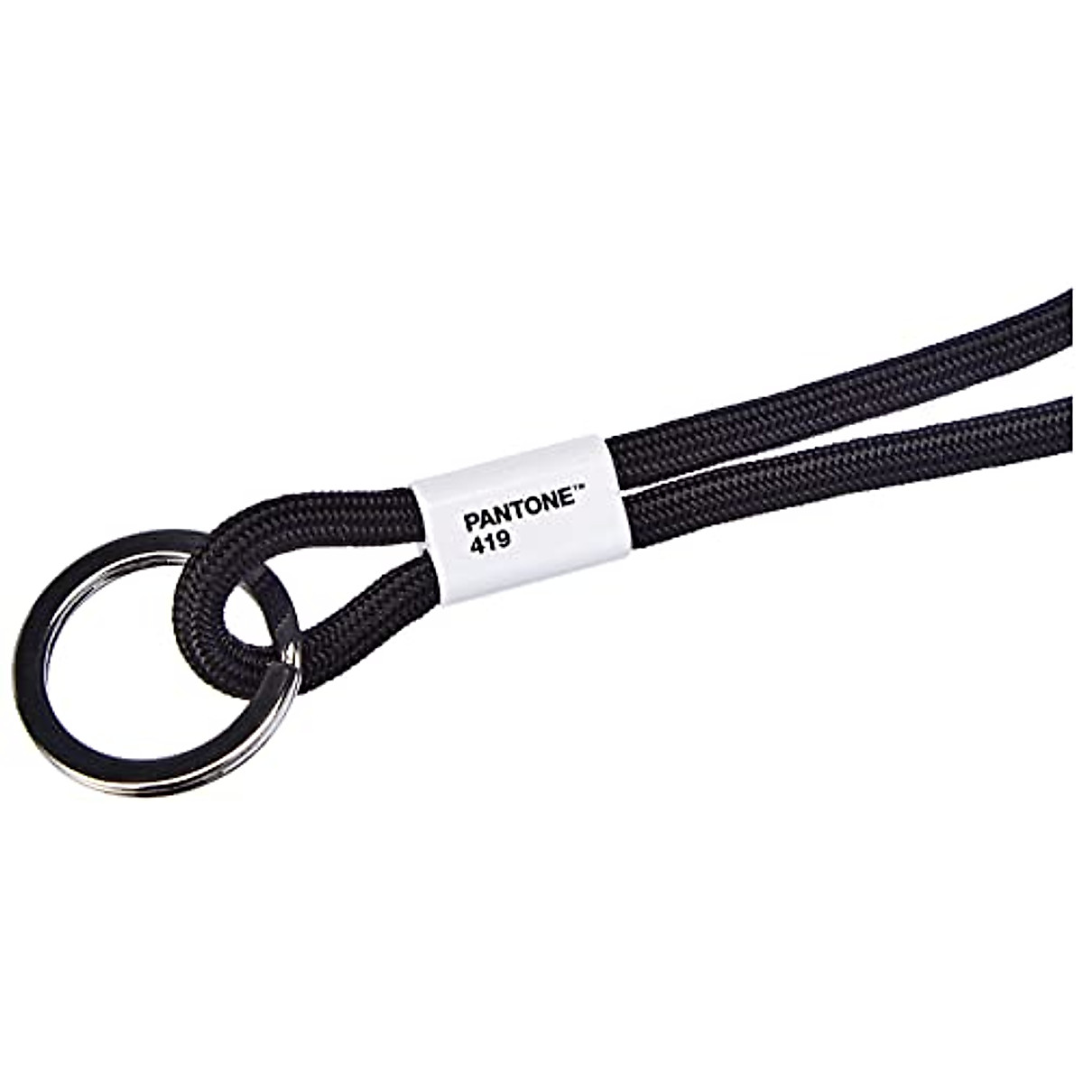 Copenhagen Design PANTONE Key Chain L, long key hanger, nylon, black 419 C