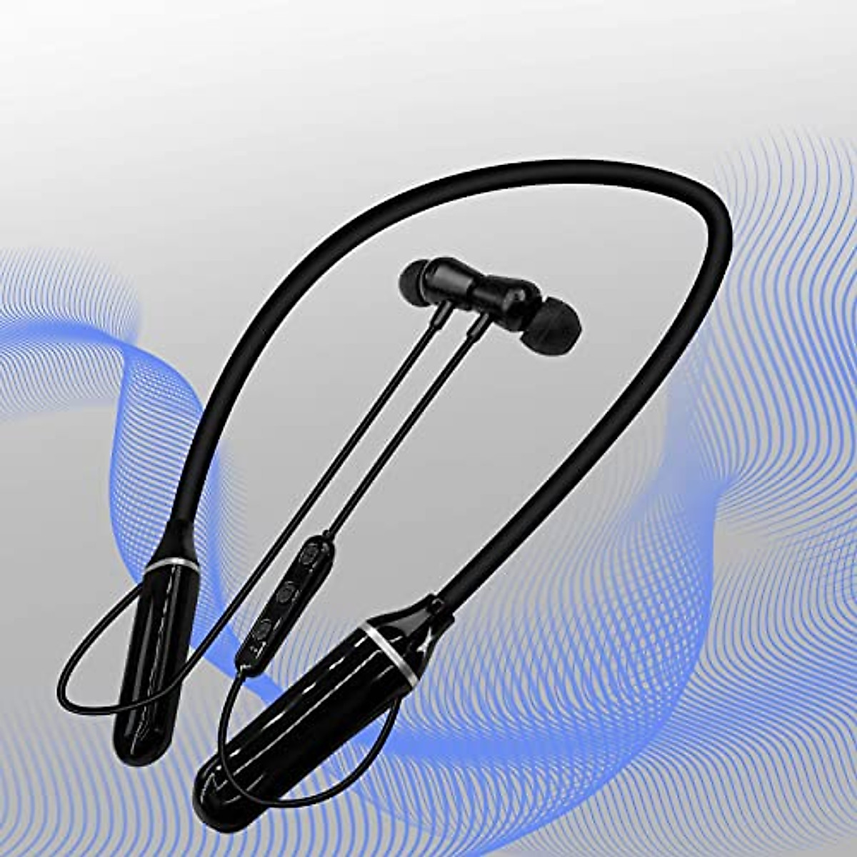 Conchpeople Neckband Bluetooth Headphones Deep Bass Neckband Headphones with Noise Cancelling Mic, V5.1 Wireless Bluetooth Earbuds 180H Playtime, IPX7 Waterproof for Sports