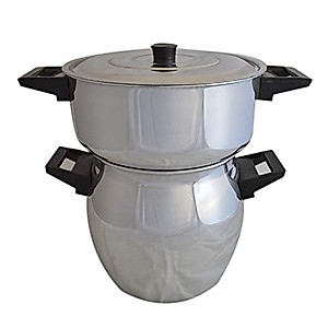 Couscoussier 6 Liter Moroccan Steamer Pot Imported from Morocco Couscous Cooker Pot
