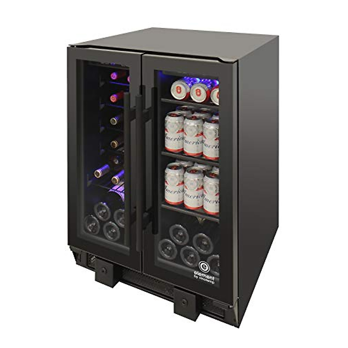Vinotemp EL-BWC102-02 Touch Screen Beverage Wine Cooler, Black