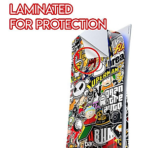 ITS A SKIN Skins Compatible with Sony Playstation 5 Console Disc Edition - Protective Decal Overlay stickers wrap cover - Sticker Slap