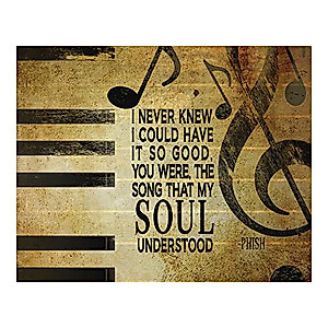 Joy - Phish Rock Typographic Distressed Wall Art, Ready to Frame Wall Decor Music Poster, Great Print For Home Decor, Bedroom Decor, Office Decor, or Man Cave Room Decor Aesthetic, Unframed - 8x10
